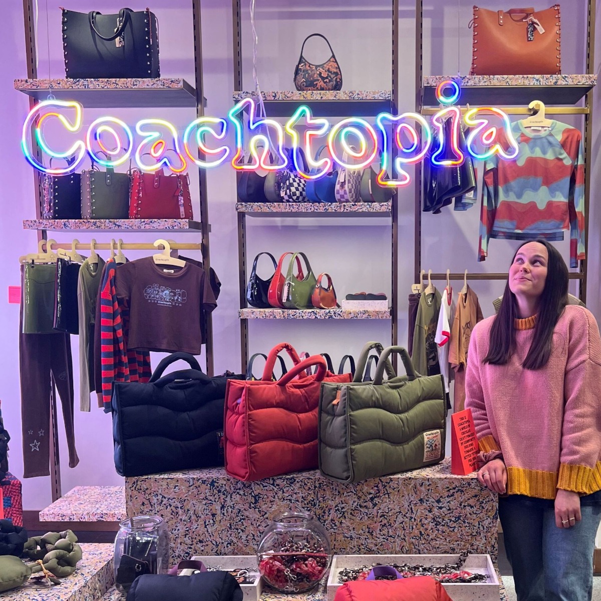 Coachtopia x Custom Neon® Upcycled No Waste Signs for Coach Stores ...