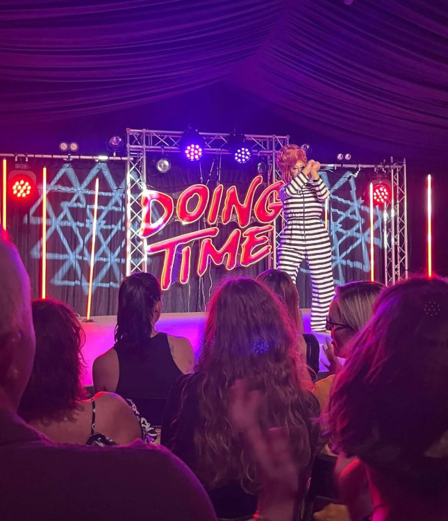 Custom Neon® Showcase - Cabaret Show Stage Sign for Karen from Finance ...